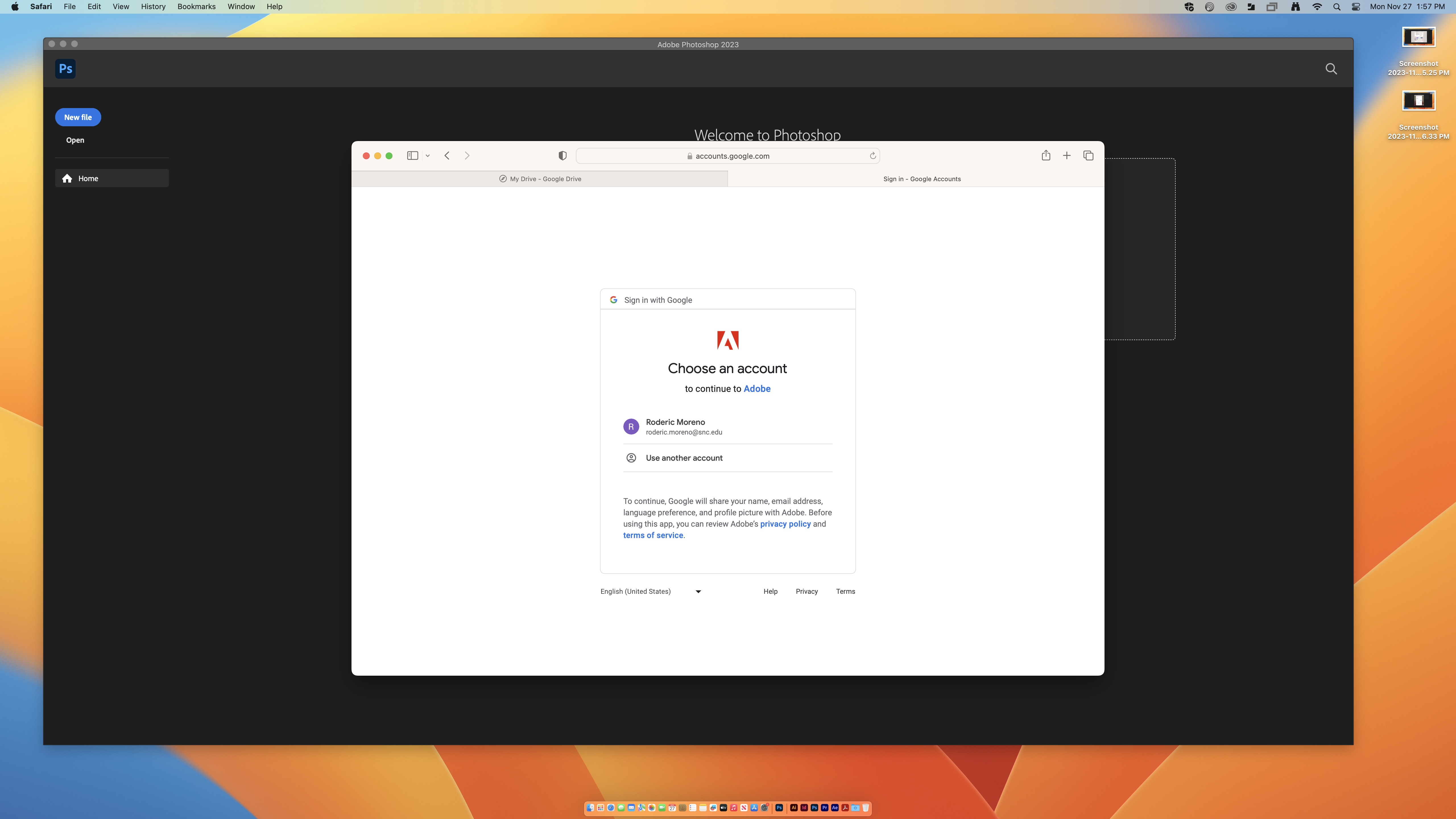 How to Log Into Adobe Creative Cloud on Lab Machines – St. Norbert College